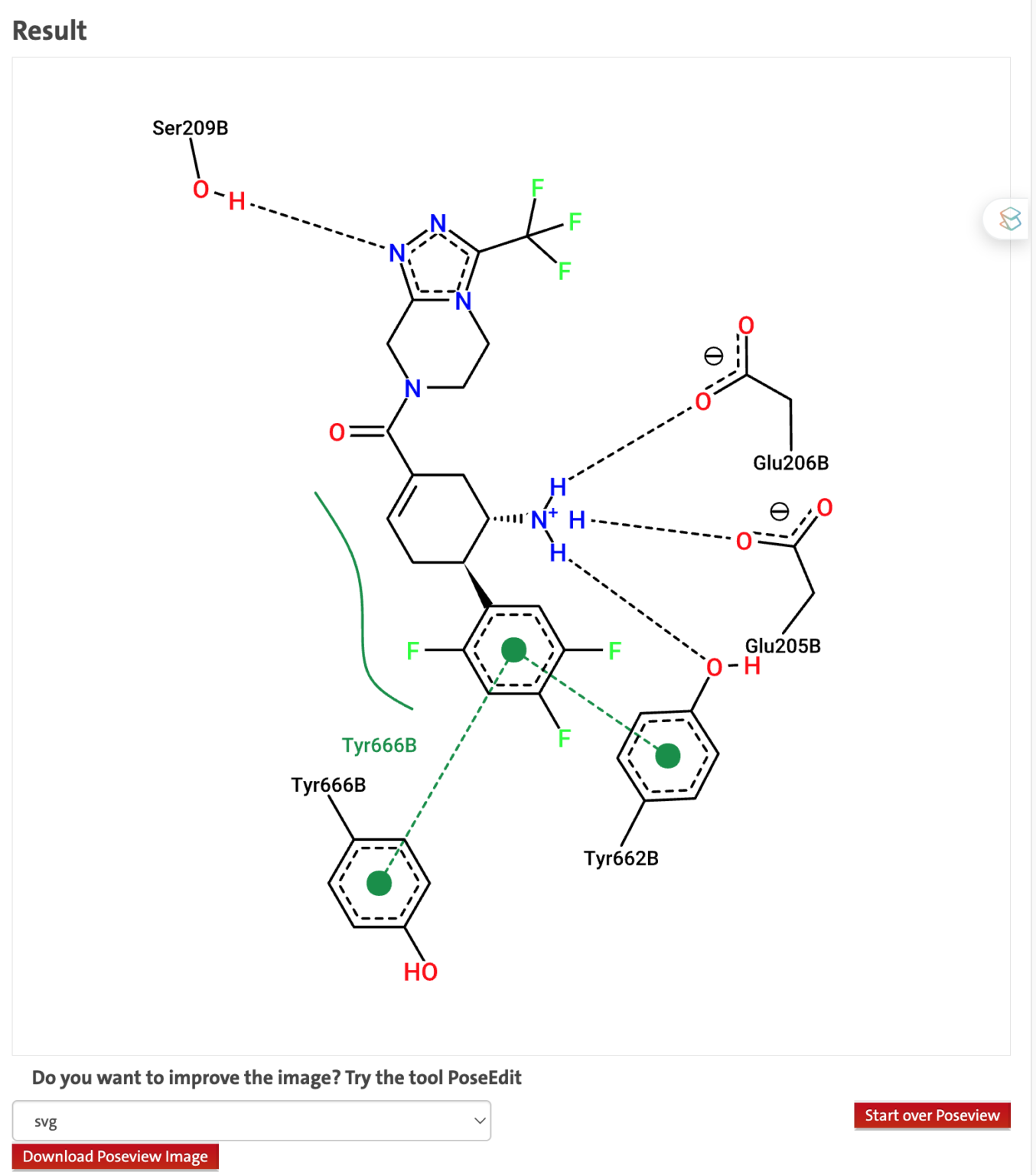 PoseViewを用いたタンパク質-リガンド相互作用の可視化 - LabCode